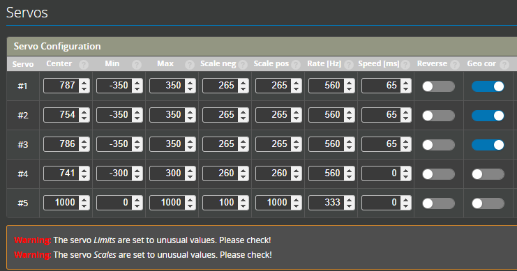 Tuning examples and presets | Rotorflight